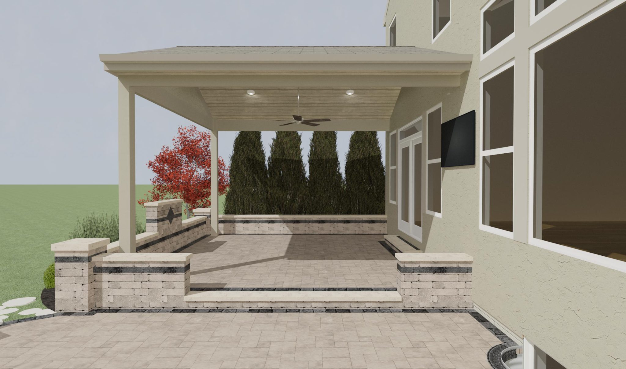 Pavilion Attached To House | Project Completed
